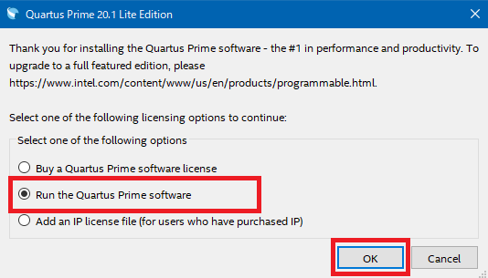 Intel® Quartus® Prime Lite v20.1 Installation Instructions – Macnica Altera FPGA Insights