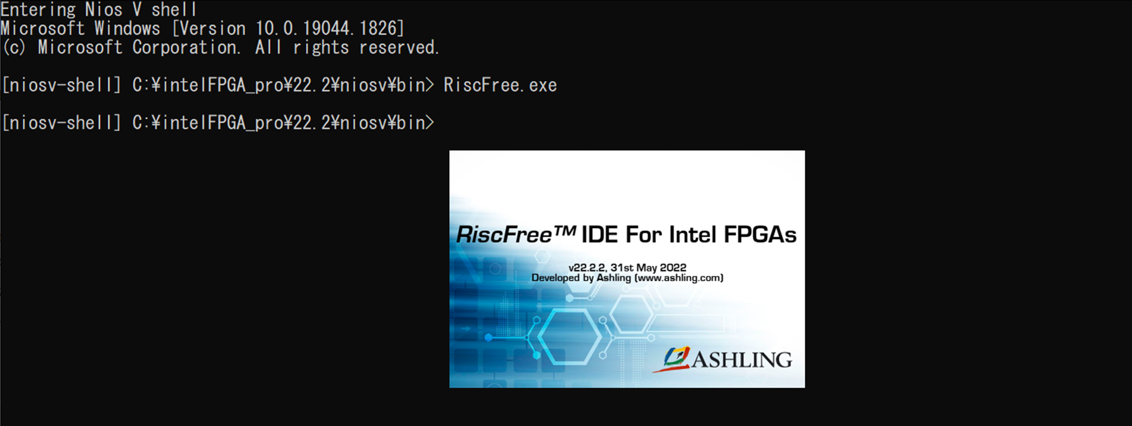 Nios® V Project Development Procedure Using Ashling* RiscFree* IDE – Macnica Altera FPGA Insights