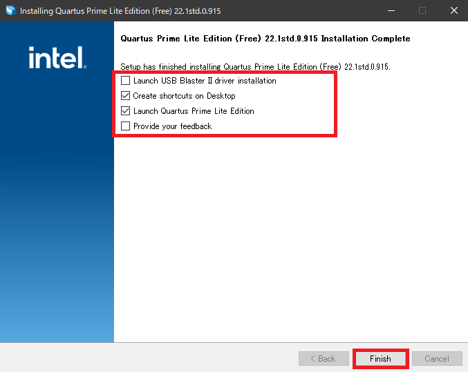 Intel® Quartus® Prime Lite Edition v22.1 Installation Instructions (for "Advanced Electrical and ...