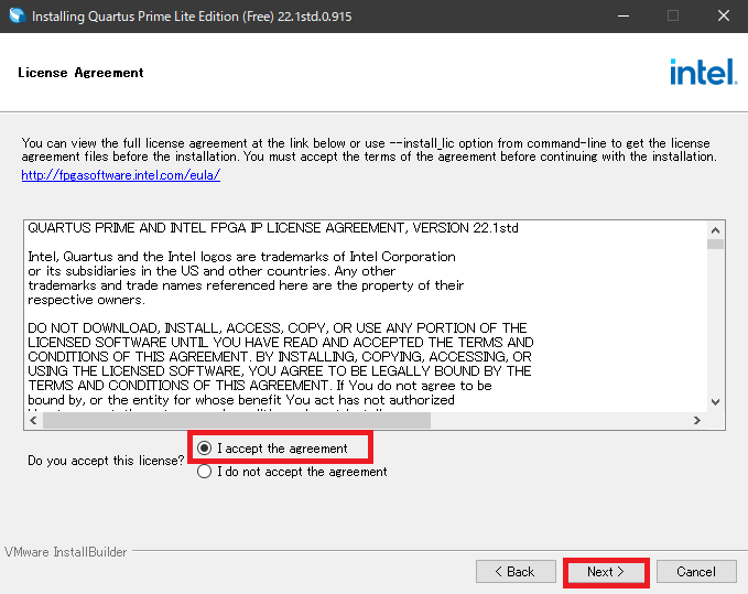Intel® Quartus® Prime Lite Edition v22.1 Installation Instructions (for "Advanced Electrical and ...