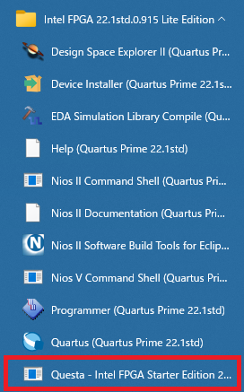 Intel® Quartus® Prime Lite Edition v22.1 Installation Instructions (for "Advanced Electrical and ...