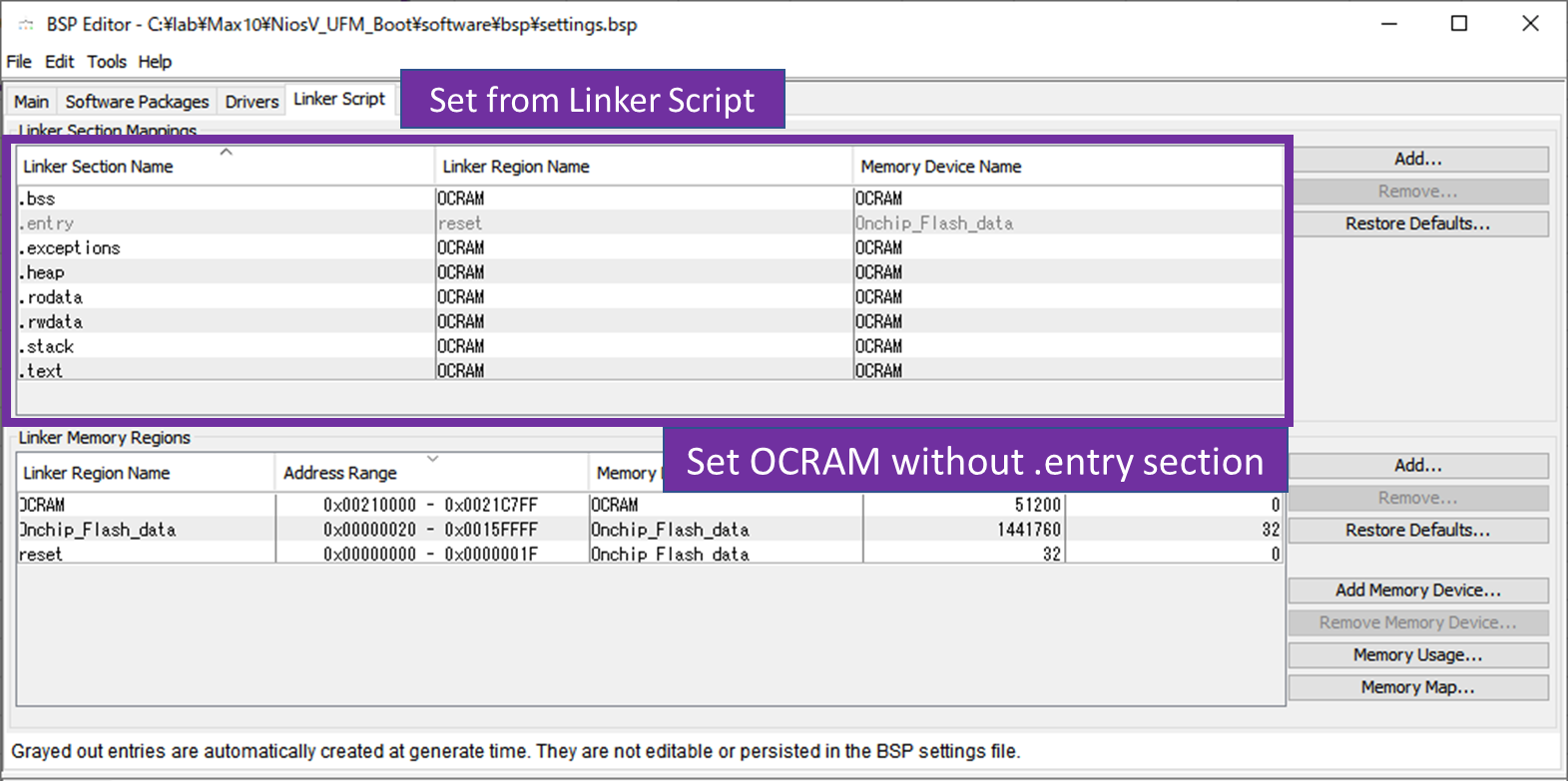 Nios® V Boot Option ~ On Chip Flash (UFM) ~ (For Max 10 Device ...