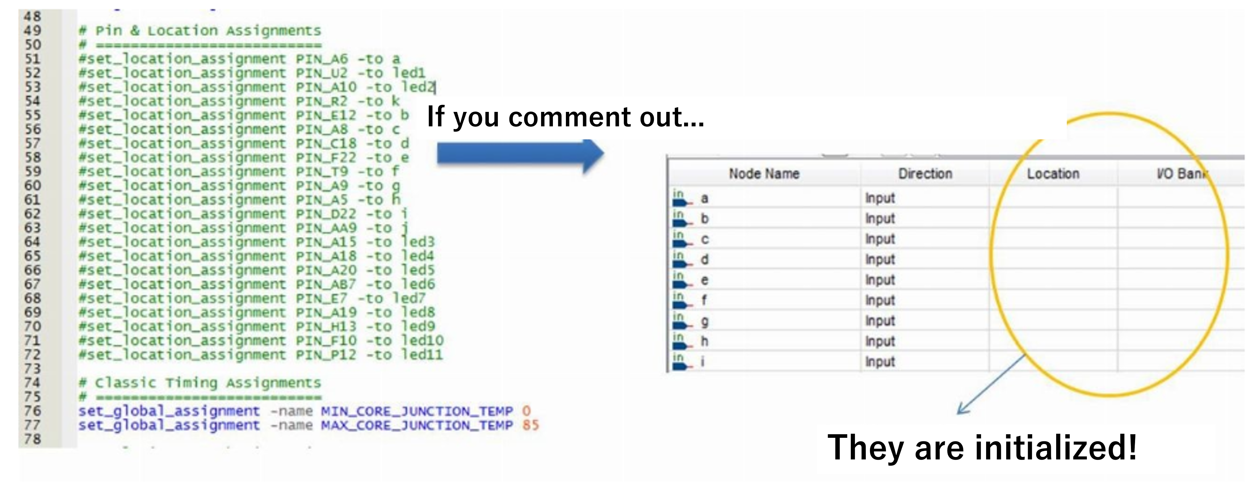 Pin Assignment in Quartus Prime ～ For those who like text-based – Macnica Altera FPGA Insights