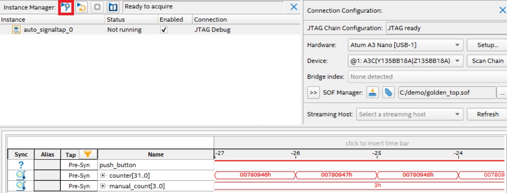 Agilex™ 3 でやってみた ～ FPGA のデバッグ (Signal Tap Logic Analyzer) – 株式会社マクニカ アルティマ カンパニー