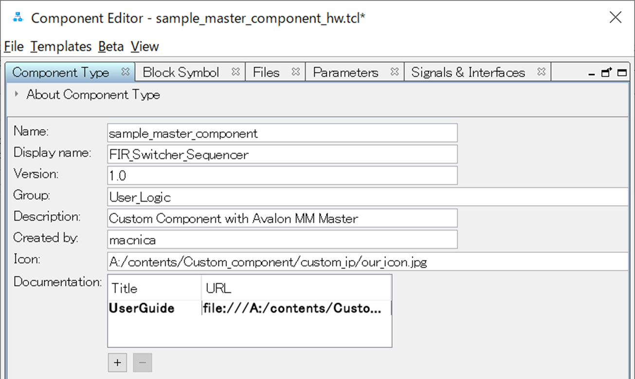 Component Editor の使い方 ～ Avalon®-MM / ST 編 ～ – 株式会社マクニカ アルティマ カンパニー